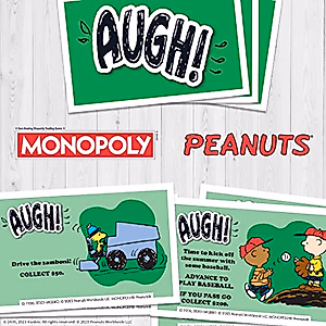 Monopoly Peanuts Board Game, Play as Snoopy on Sled, Baseball Cap, Kite Eating Tree & More, Officially Licensed and Collectible Monopoly Game Based On The Famous Comic Strip Peanuts