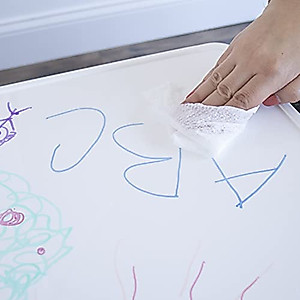 Humble Crew Kids Dry Erase Plastic Table and 2 Set, White Table & Grey Chairs, 20 x 20 x 17inches, 12 x 11 x 18 inches