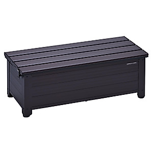 Green Life AFS-84N Bench Stocker, Storage Bench (W x D x H): 33.1 x 14.4 x 12.6 inches (84 x 36.5 x 32 cm), Seat Load Capacity 220.5 lbs (100 kg), Storage Rack, Warehouse, Veranda, Outdoor, Veranda,