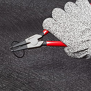 SPEEDWOX 8 Inches Lock Ring Pliers for Removing Installing Gearshift Locking Rings Special Angle Tip Circlip Retaining Ring Pliers Automobile Transmission Clutch Shafts Tool Labor Day Gifts Tool Gift