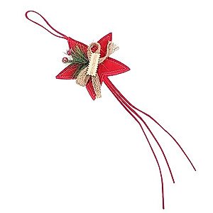 Garneck Xmas Tree Hangings Christmas Tree Hanging Decoration Felt Stars for Crafts Christmas Bell Ornament Pine Decor Household Decoration Rural Office Gift Cloth Party Supplies 1Pc