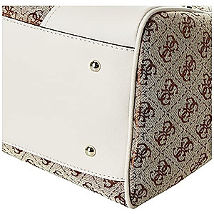 GUESS Frankie Uptown Satchel, Brown Logo