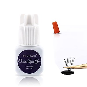 Individual Lash Glue Lash Cluster Glue DIY Eyelash Extension Adhesive Long Lasting Waterproof Low Irritation Eyelash Glue for Professional and Self Use Individual Cluster Lashes Black Glue (5ml)