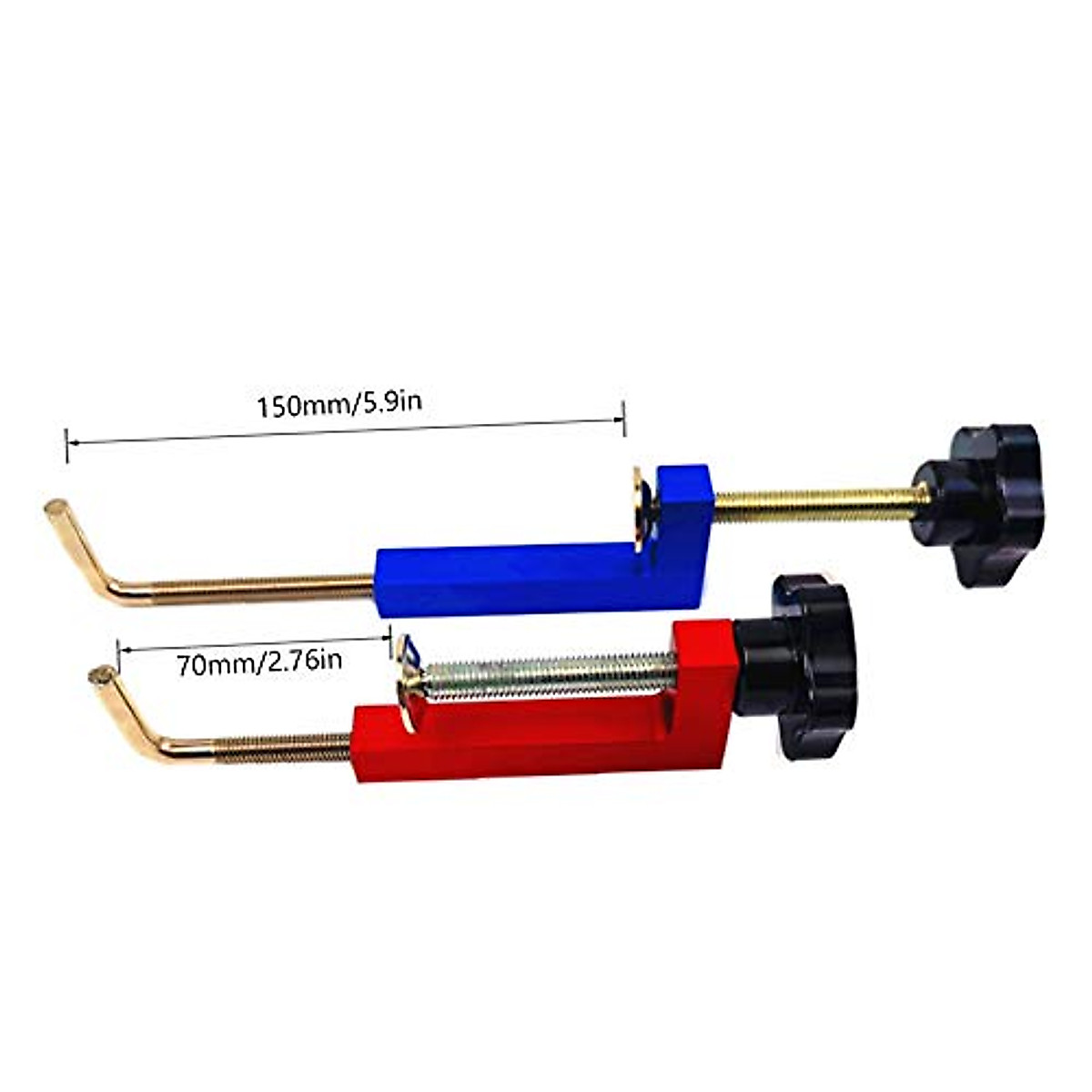 Woodworking G Clamp Adjustable Fixed Clamps Woodworking Clips Universal Fence Clip General G Clamp Hand Operated Tool - Clamping Range 2.76- 5.91in(Red)