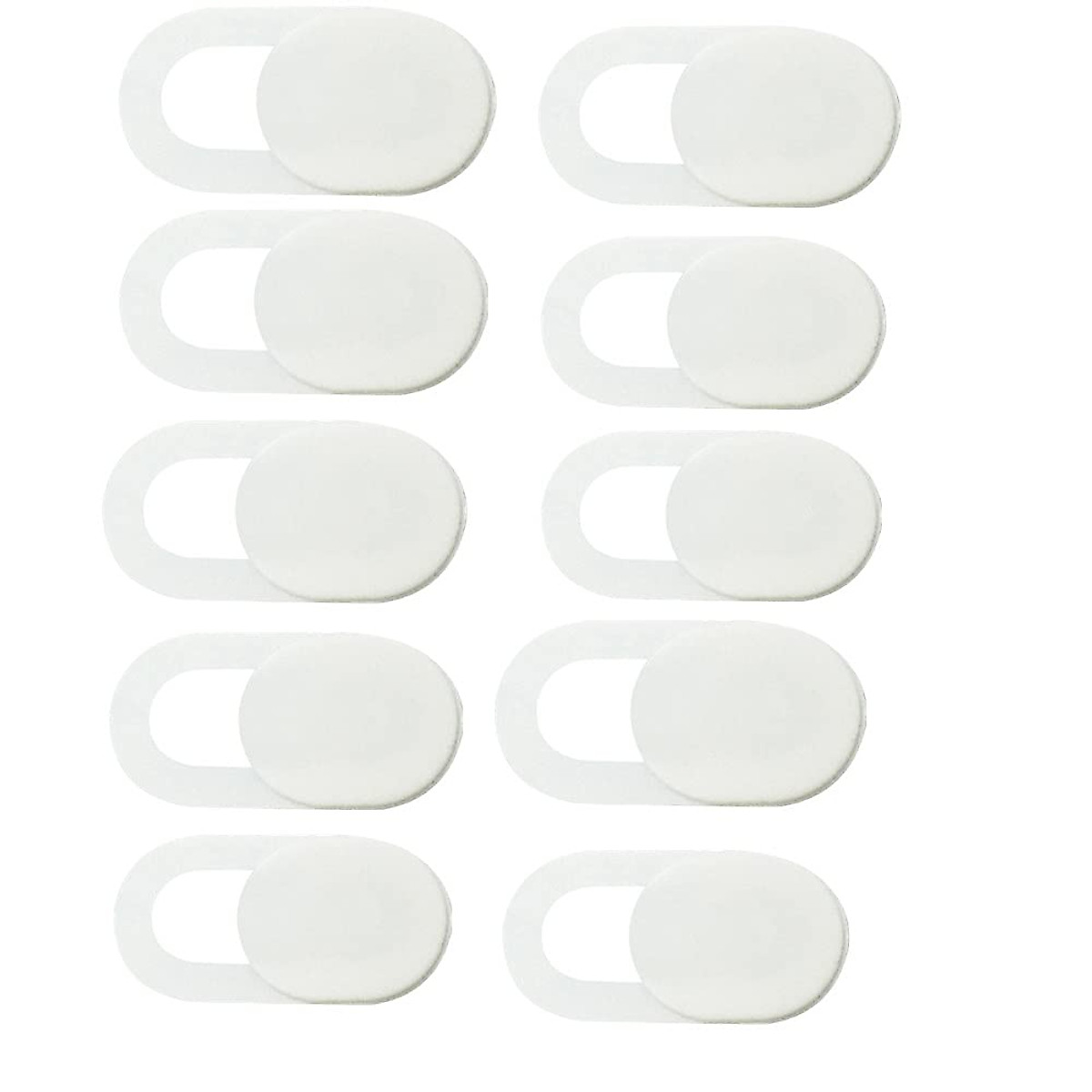 Hai Lan 10pcs Webcam Cover Plastic Camera Cover Slider Privacy Sticker 0.7mm Ultra-Thin Plastic Web Camera Cover for Laptop PC Mobile Tablet Phone