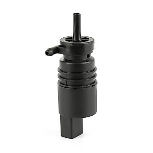 zipelo Windshield Washer Pump with Grommet, Windshield Washer Fluid Pump Replacement, Replaces OEM #: 67128362154, 67128377612, Compatible with Most Vehicles, Standard Black Car Accessories Parts