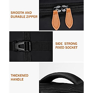 Carry on Backpack with DIY Divider, 45L Travel Backpack Airline Approved for Men, Underseat Luggage Suitcase Daypack Overnight Weekender Bags for Flight Personal Item, Gifts for Travelers Women, Black