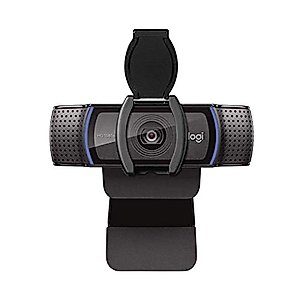 Logitech Webcam C920S HD Pro with Privacy Shutter - 1080p Streaming Widescreen Video Camera - Built in Microphone for Recording