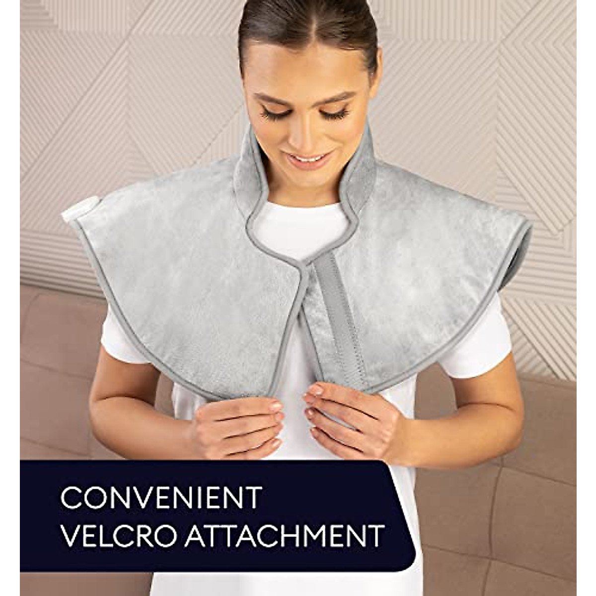 GENIANI Heating Pad for Neck and Shoulders, Large Heated Pad for Neck Pain, Shoulder Heating Wrap with 4 Auto Shut-Off, 6 Heat Settings, Gifts for Women & Man, Gifts, Dad, Pein Relief - 22"x24"