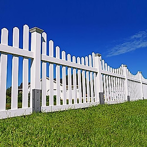 Fence Post Repair Stakes, Heavy Duty Steel Fence Post Anchor Ground Spike, for Repair Broken Wood Fence Post（2 Pack - 23.8in）