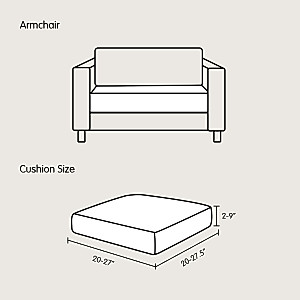 SUBRTEX Couch Slipcover RV Seater Slip Loveseat Stretch Durable Sofa Cushion Cover Spandex Elastic Furniture Protector for Settee Seat for Replacement in Livingroom, Small, Navy