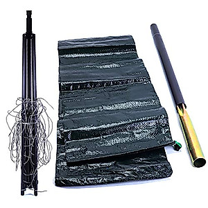 MYOYAY Rotary Outdoor Umbrella Drying Rack Umbrella Rotary Dryer Clothes Line Protective Cover 4 Arms with 165ft Clothesline Outdoor