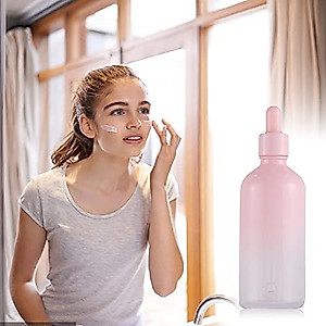 6PCS Glass Dropper Bottle,MoreChioce 10ml Empty Glass Bottle with Dropper Refillable Glass Bottle Container for Skin Care Liquid,Makeup Liquid,Cosmetic