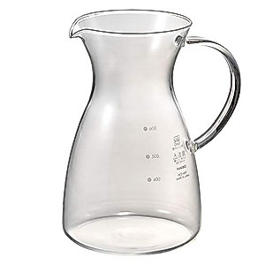 Hario Glass Coffee Decanter with Handle, 600ml, Clear