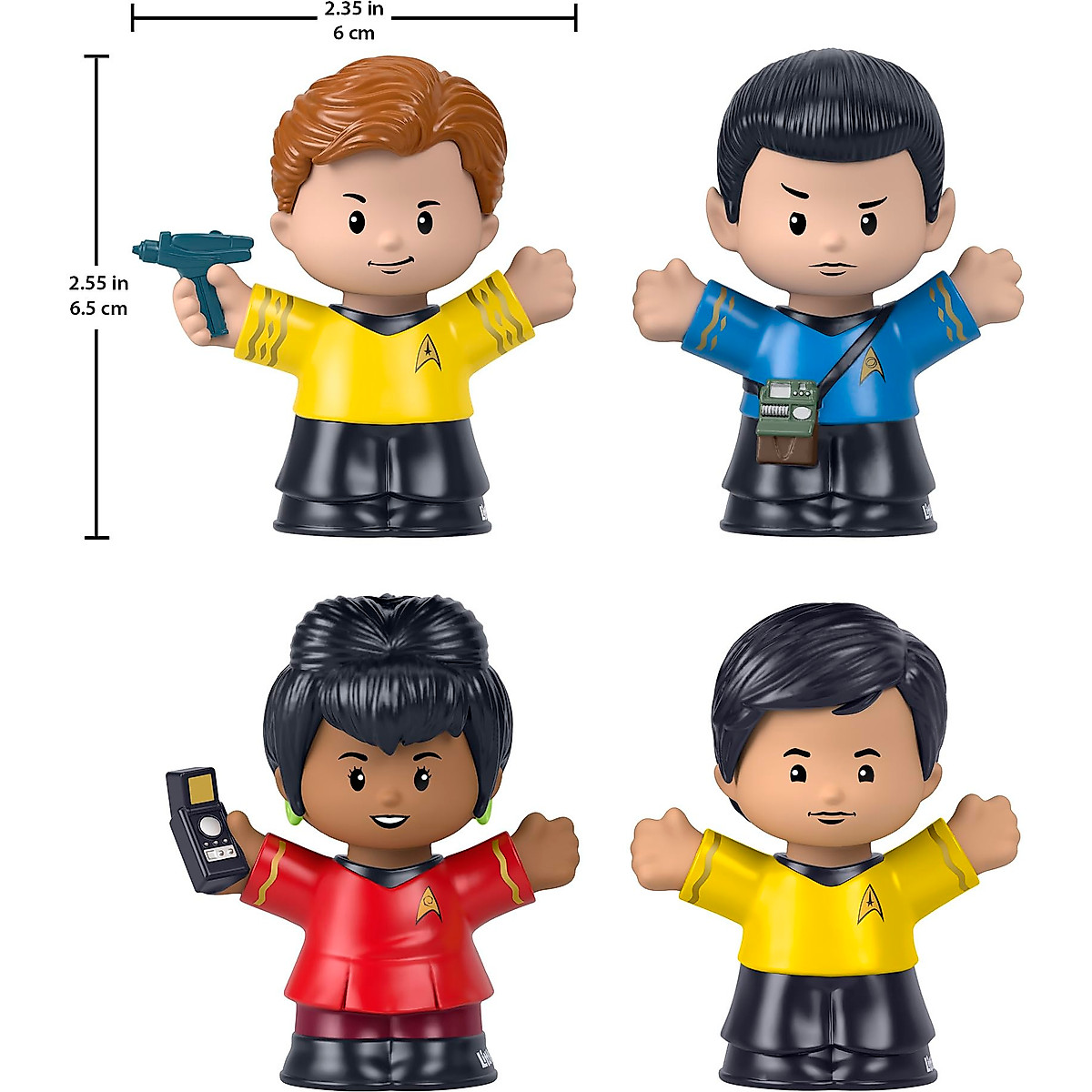 Little People Collector Star Trek Special Edition Set for Adults & Fans in a Display Gift Package, 4 Characters