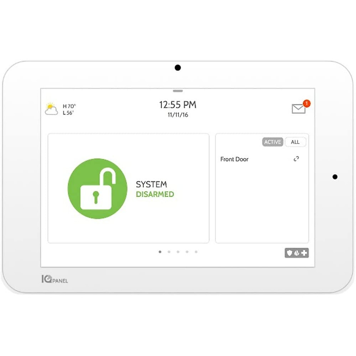 Qolsys QS9201-1208-840 IQ Panel 2 Plus, Verizon LTE, PowerG, S-Line 319.5 MHz