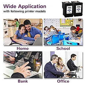 Inktopia Remanufactured Replacement for HP 62XL 62 XL Ink Cartridge (C2P05AN) for HP Envy 7640 5660 5540 5640 7645 5549 OfficeJet 5745 5740 5741 5742 5743 5744 OfficeJet 200 250 Mobile Printer