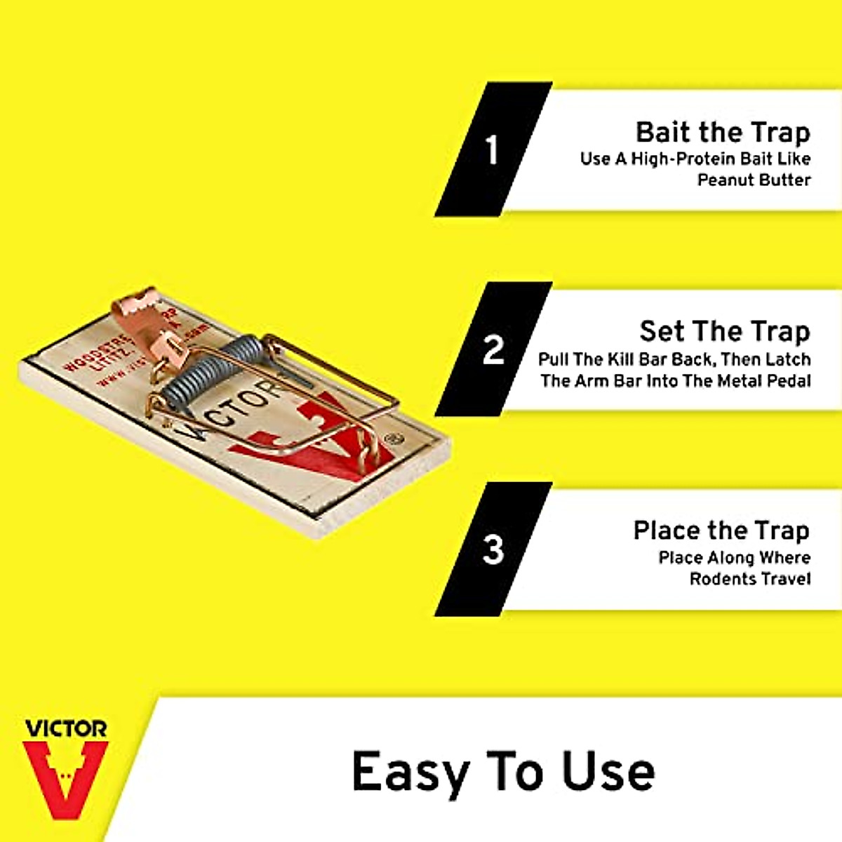 Victor M158-4 Metal Pedal Mouse Trap, 32 Traps