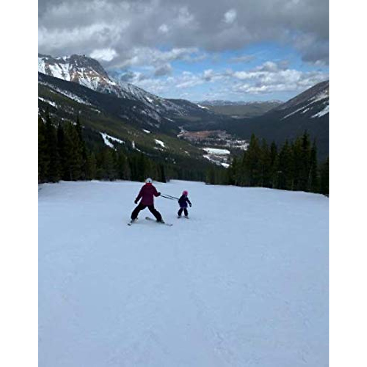 ZipSeven Kids Ski Harness Heavy Duty Ski Shoulder Training Harness Ski Training Leash for Skating, Skateboarding, Snowboard, Roller Skating, Cycling for Kids and Beginners