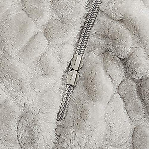 Christopher Knight Home Laraine Furry Glam Grey Pebble Pattern Faux Fur 3 Ft. Bean Bag, Small