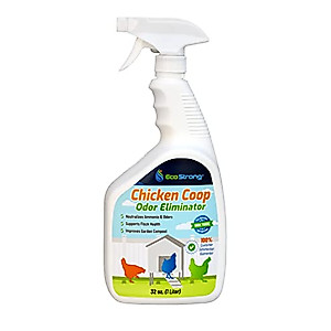 Eco Strong Chicken Coop Cleaner and Odor Eliminator, All Natural Deodorizer - Ready to Use – 32 oz Sprayer