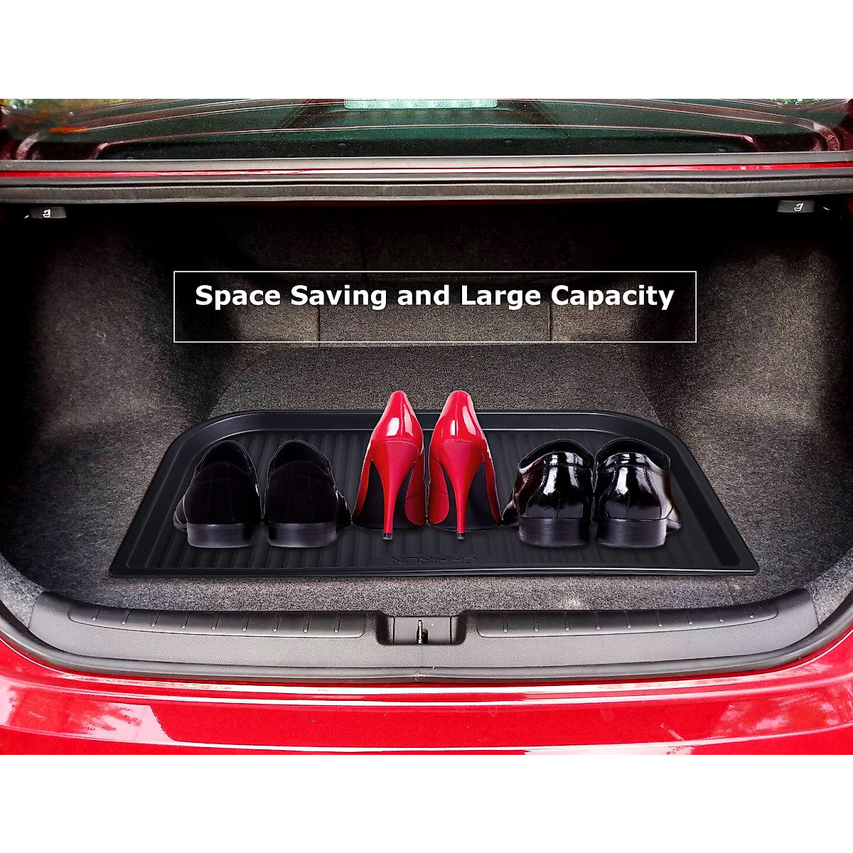 CHAIRLIN Space-Saving Extra Water Resistant Large Shoe Tray, Easy Clean Indoor and Outdoor Use All Seasons, Boot Tray for Entryway, Corridor, Kitchen, Trunk, Mudroom (2)