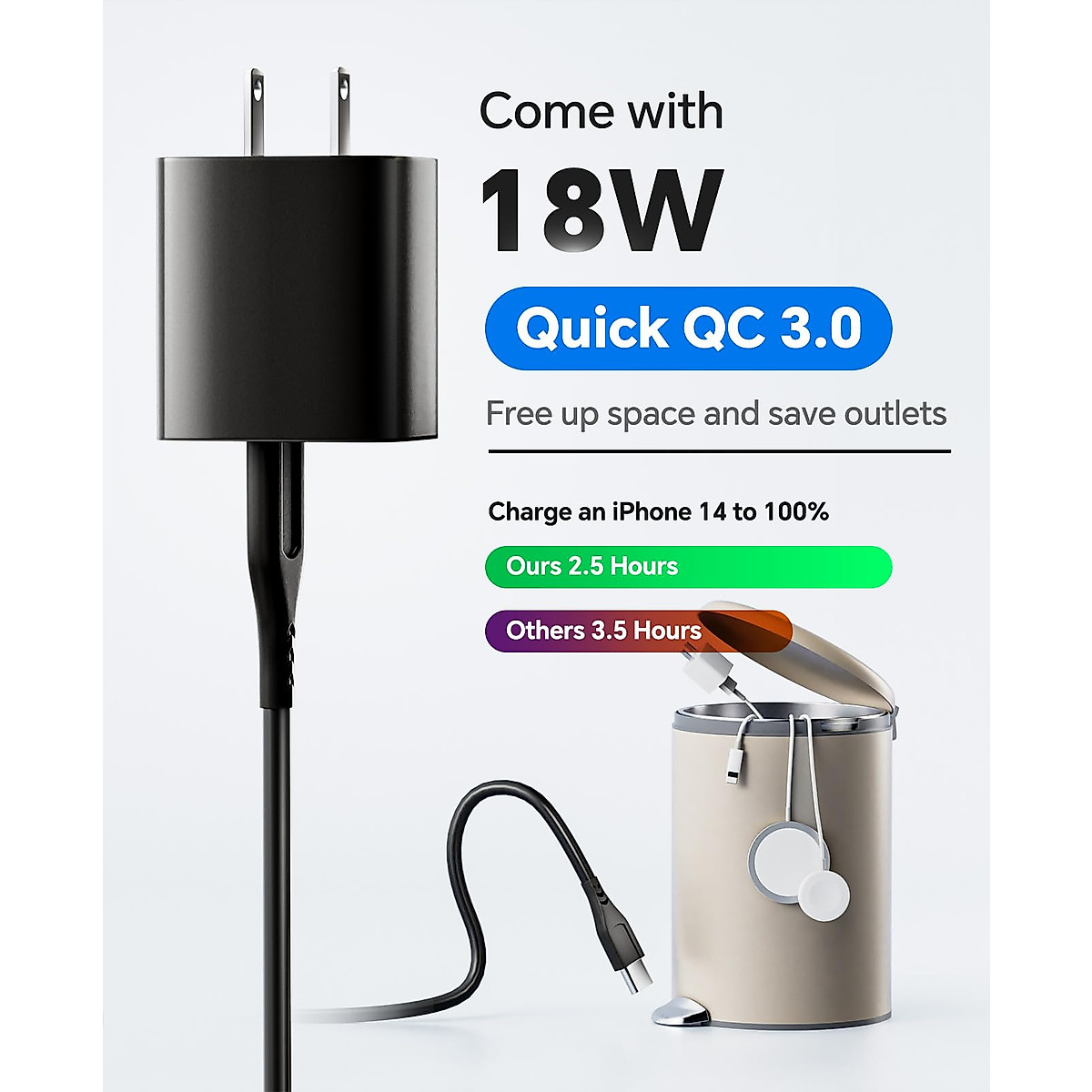 3 in 1 Charging Station for Apple Devices, Mag - Safe Charger Stand,15W Fast Magnetic Charger Wireless Compatible for iPhone 15 14 13 12 Pro/Max/Plus/Mini,AirPods Pro/3/2,iWatch 9/8/7/6/SE/5/4/3/2