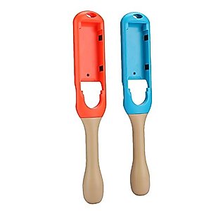 Raguso Game Drumsticks, Game Drum Stick Simple Design Lightweight Long Service Life Compact Size for Joy-Con Drumming Game for Switch Action Accessory Kit