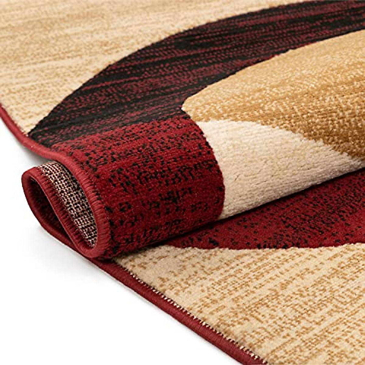 Well Woven Dulcet Bingo Red Modern Geometric Area Rug (7'10" x 9'10")