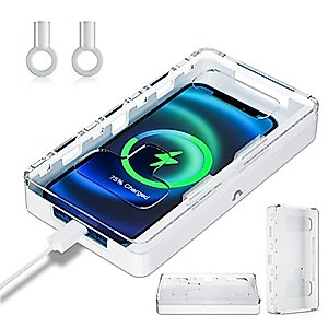 YOQVHUA Portable Phone Lock Box, Cell Phone Jail with Two Keys Prevent Phone Addiction for Kids/Students, Timr Phone Locker, Phone Self Control Box for iPhone 14/13/Sumsung