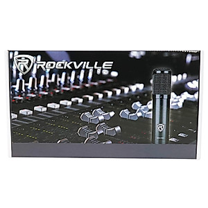 Rockville RCM PRO Studio/Recording Condenser Microphone w Samsung Capacitors, Black