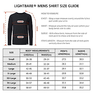 Lightbare Men’s Performance Polo Shirt Moisture Wicking Quick Dry Tactical Pique Shirts Hiking Fishing Golf UPF 50