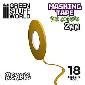 Green Stuff World for Models and Miniatures Flexible Masking Tape – 2mm 3062