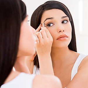 Precision Nose Hair Tweezers for Men, Round Head Nose Hair Trimmer, Ingrown Hair Clippers Grooming Scissor for Men and Women, Stainless Steel Eyebrow Clippers Tweerzers for Nose Brow Nasal Trimming