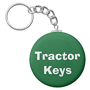 A&T Designs Tractor Keys 2.25” Keychain Farm Trailer
