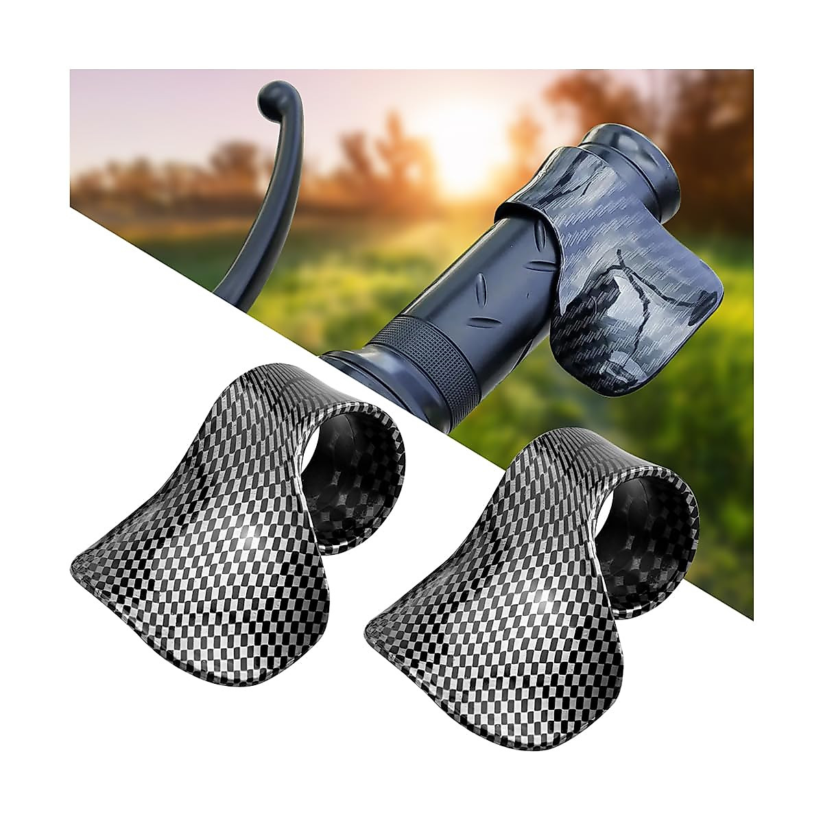 zipelo Motorcyle Cruise Control, 2pcs Throttle Mounted Motorcycle Cruise Assist, HandRest Wrist Hand Control Grips, ABS Motorcycle Throttle Grip Accelerator Assistant for Handlebar