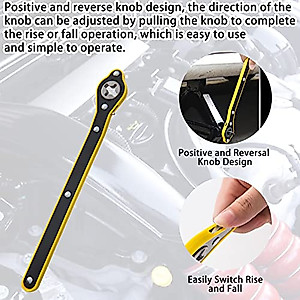 Auto Labor-Saving Jack Ratchet Wrench, Universal 360 Degree Swivel Tire Wheel Jack Ratchet Wrench Scissor Jack, Wrench Jack Lift Speed Handle Tool Car Jack Lug Wrench for Travel Motorcycle Car SUV