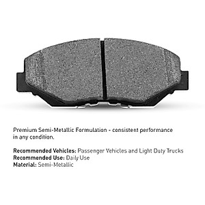 R1 Concepts Front or Rear Semi-Metallic Series Brake Pads 2311-0810-00| Fits 1990-1992 Ferrari F40, 1995-1997 Ferrari F50, 2000-2006 Jaguar XKR, 2001-2005 Aston Martin Vanquish, 2002-2003 Jaguar XJR