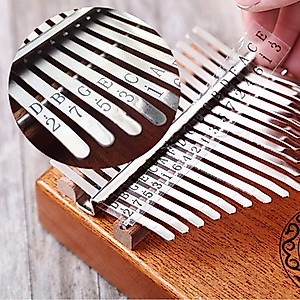 Ubrand 2set Kalimba Thumb Piano Note Stickers for Beginner Learner Musical Gift and Kalimba Scale Sticker Percussion (Color)