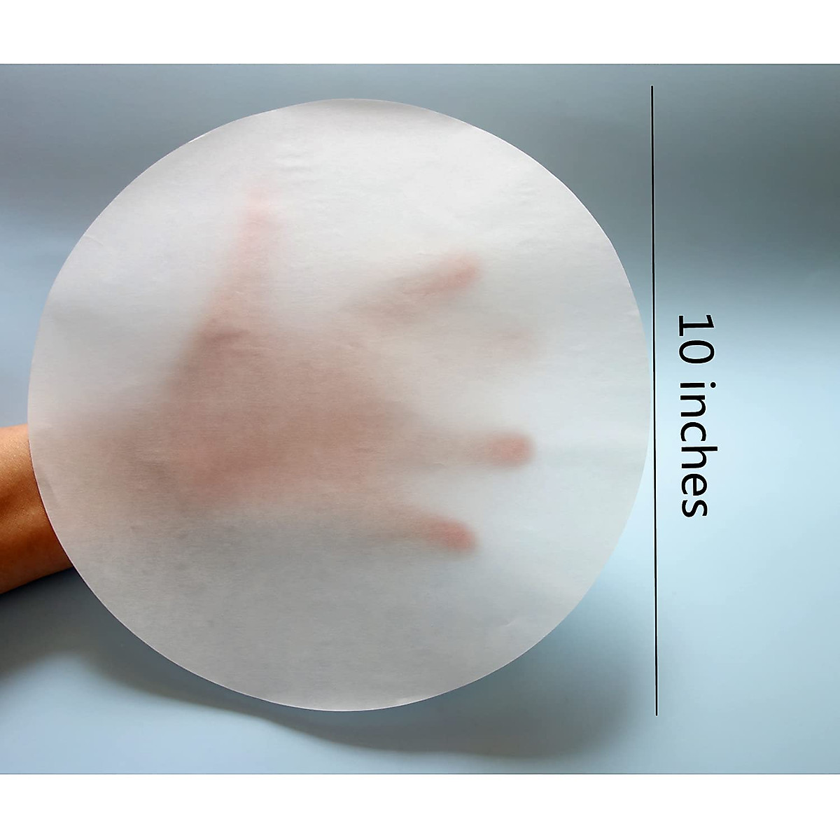 Transun Moo 200 Pcs 10 Inches Parchment Rounds Precut Parchment Circles Baking Paper Liners for Oven, Pans, Air Fryer