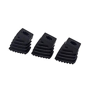 Milisten 3pcs Drum Rubber Feet Small Rubber Tip Drum Rack Feet for Drum Hardware Black