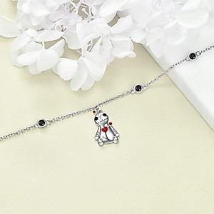 YFN Voodoo Bracelet Sterling Silver Witch Voodoo Bracelet Witch Gothic Jewelry Gifts for Women