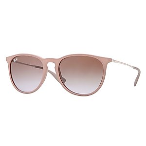 Ray-Ban RB4171 Erika Sunglasses + Vision Group Accessories Bundle (Dark Rubber Sand/Violet Gradient Brown (600068) womens