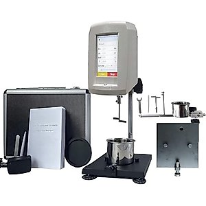 VTSYIQI Stormer Viscosity Tester Touch Screen Rotational Viscometer Automatic Viscometer with Range 40.2KU to 141.0KU Accuracy ±1% for Ink Viscosity Test KU CP G ℃ Value Display