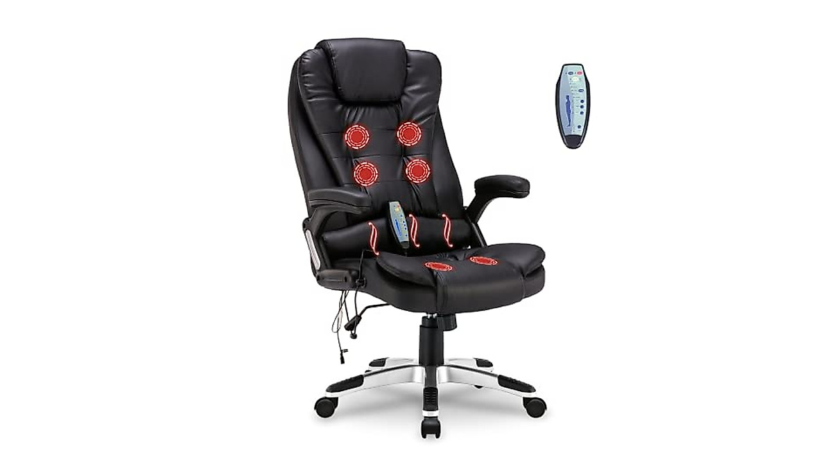 Paddie Ergonomic Executive Office Chair with Massage & Heating