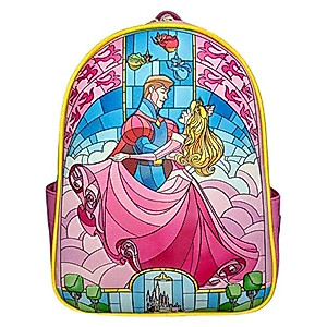 Loungefly Stained Glass Sleeping Aurora Beauty Mini Backpack Exclusive