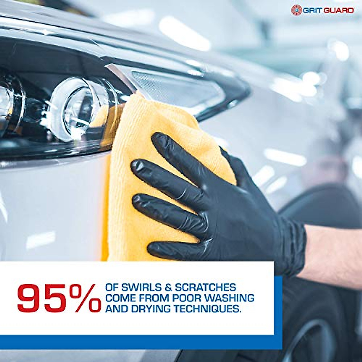 The Grit Guard Insert with Washboard Combo Pack (Black/ Black)