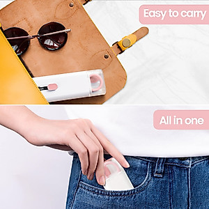 Laptop Screen Keyboard Earbud Cleaner Kit，Electronics Cleaning Tool for MacBook iPad iPhone Pro Cell Phone,airpod Cleaner kit,Computer Cleaning Tool Kit(Pink)