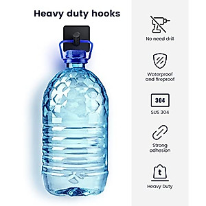 xdgeLoad Bath Towel Hooks 4 Pack, Heavy Duty Wall Hooks for Bathrooms/Coat/Robe/Kitchen, Non-Punching self-Adhesive Hooks, Matte Stainless Steel Black