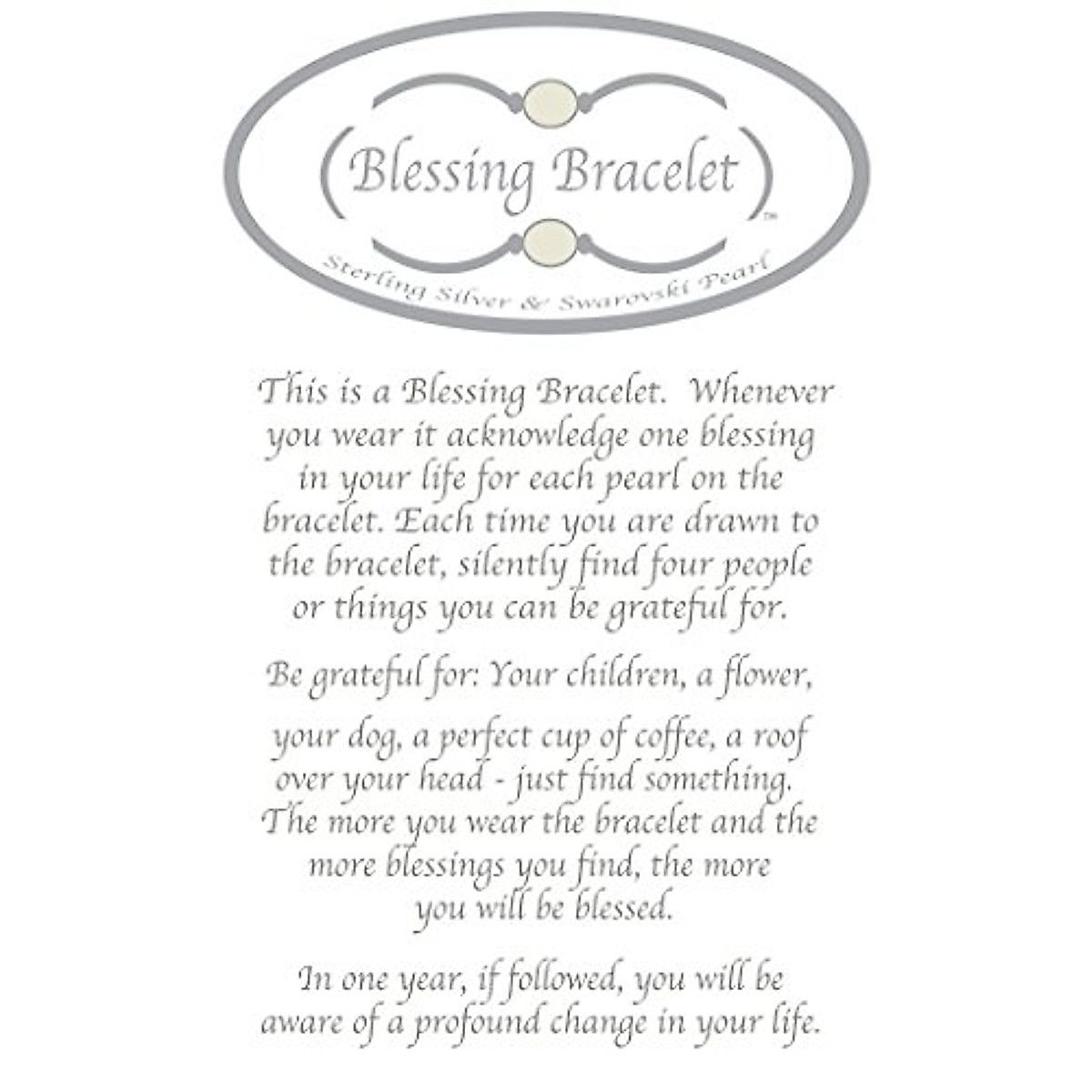 Made As Intended Smaller Bead White Pearl Blessing Bracelet